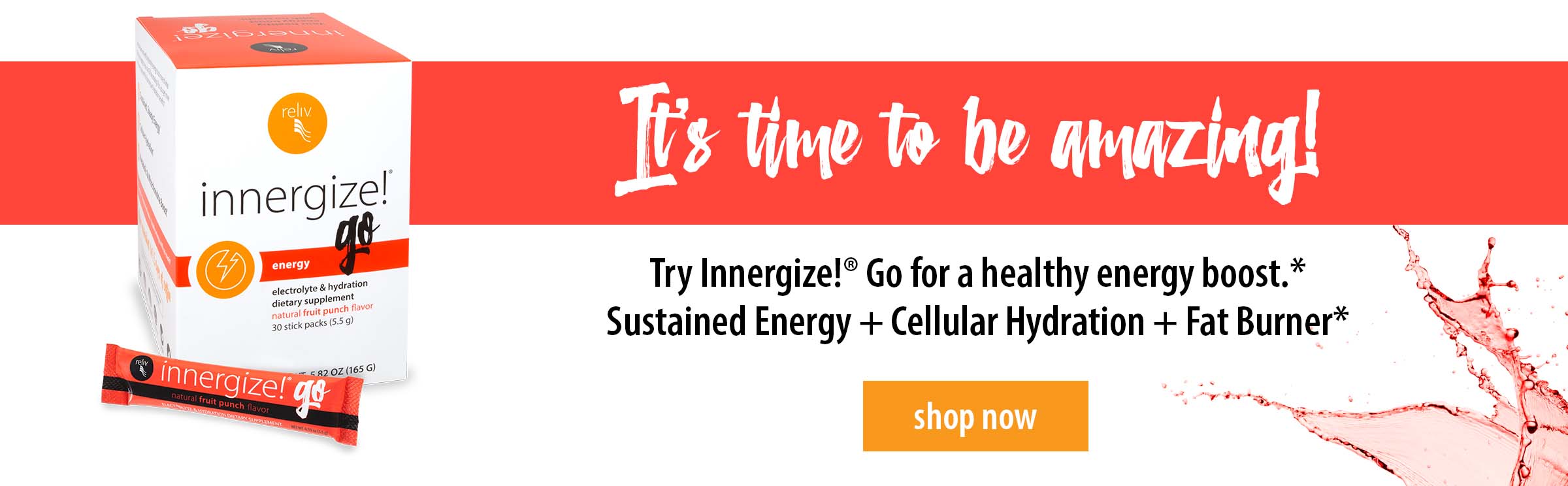 Reliv International - Innergize Go Launch Page